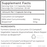 Curcumin 95 with Bioperine® capsules – Love Life Supplements