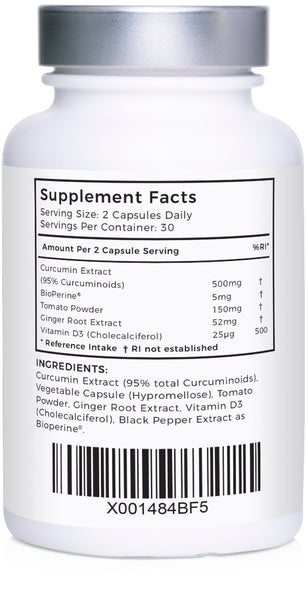 Curcumin 95 Advanced Capsules with Bioperine® – Love Life Supplements
